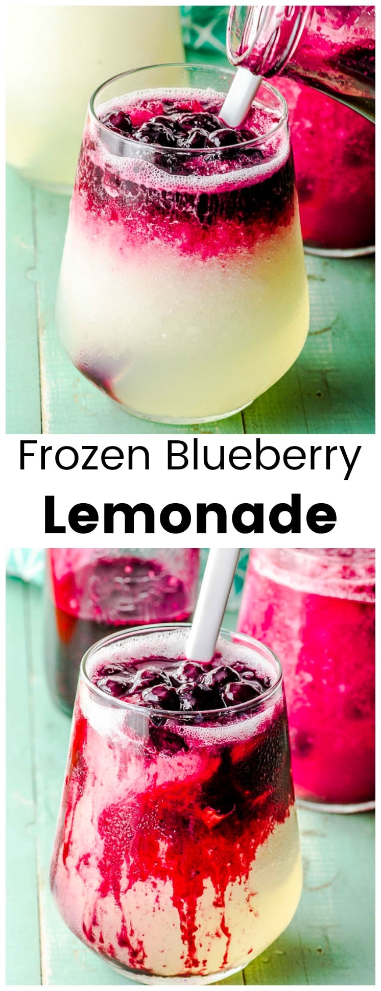 Frozen Blueberry Lemonade (Spoon Required!) - May I Have That Recipe