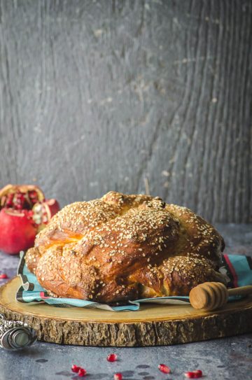 Apples and Honey Challah for Rosh Hashanah