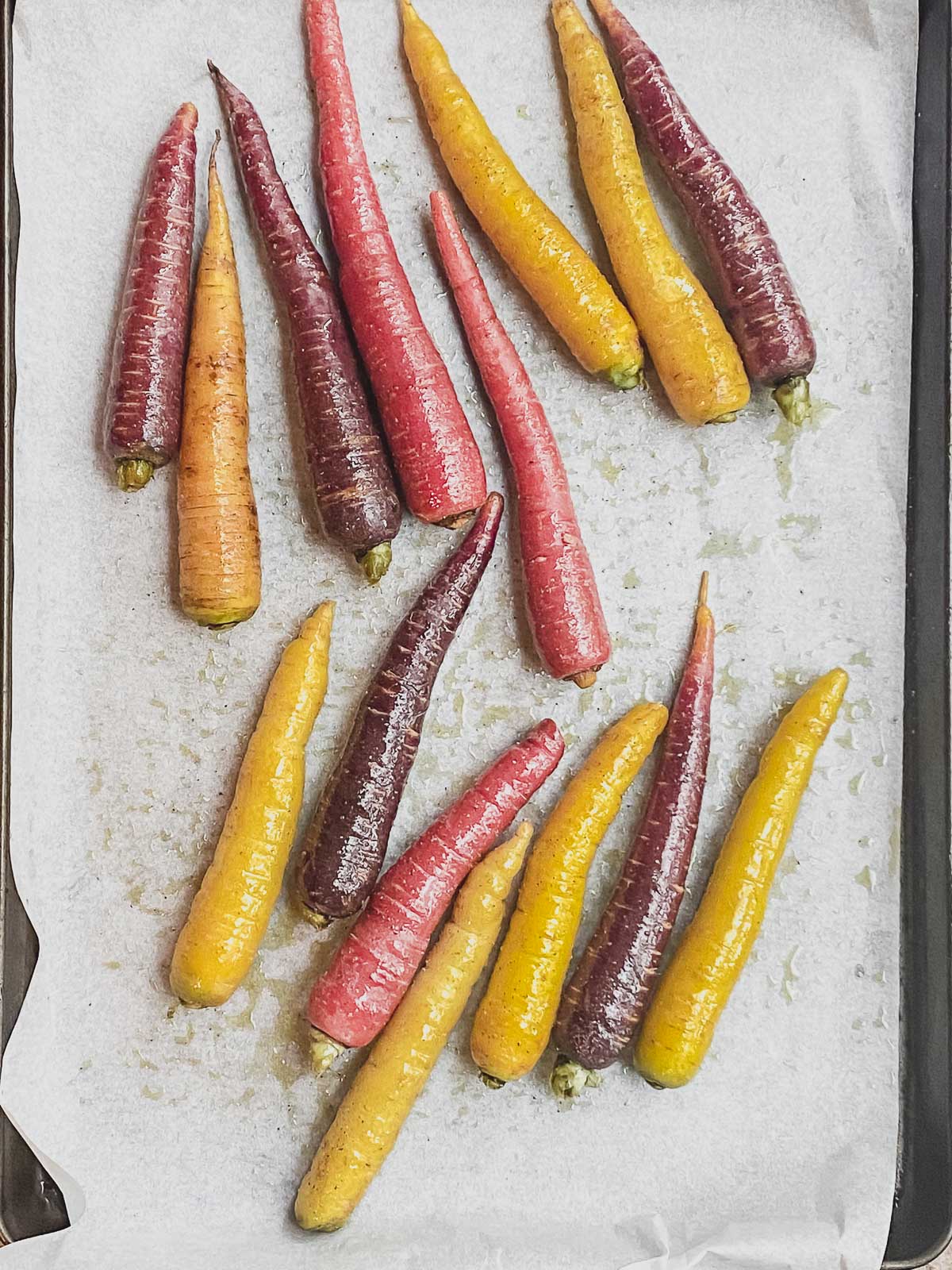 Roasted rainbow carrots May I Have That Recipe?