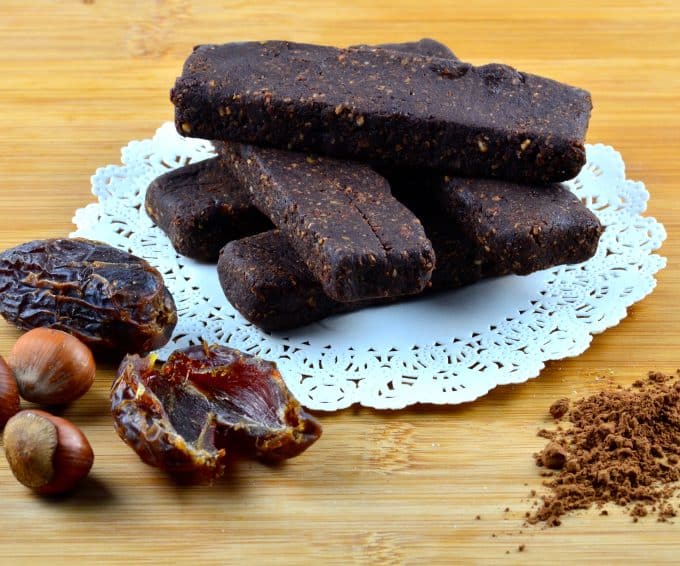 Cocoa & Hazelnut Date Bars - No sugar Added! - May I Have That Recipe?