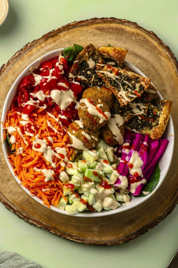 Vegan Mediterranean Falafel Bowl with Tahini Sauce - May I Have That ...