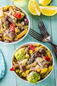 High Protein Spring Vegetable Pasta - May I Have That Recipe?