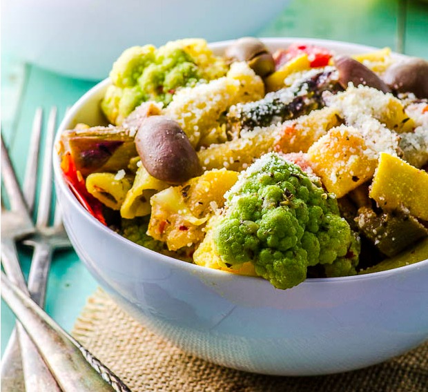 High Protein Spring Vegetable Pasta - May I Have That Recipe?