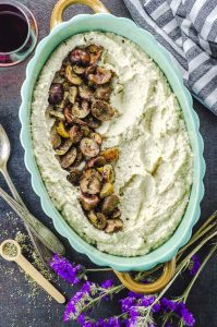 Mashed Cauliflower with Herbed Chestnuts - May I Have That Recipe?
