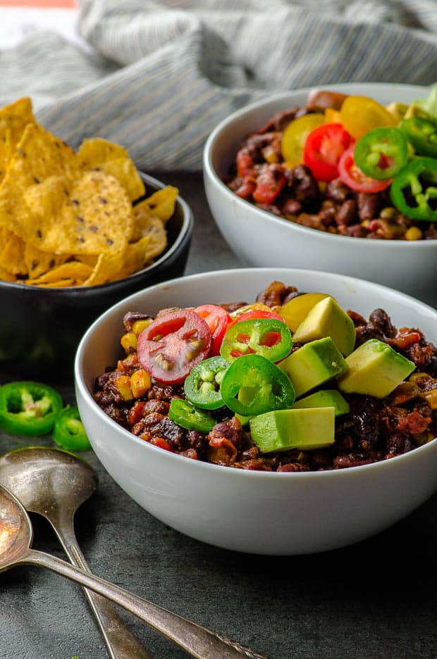 30 Minute Black Bean Chili - May I Have That Recipe
