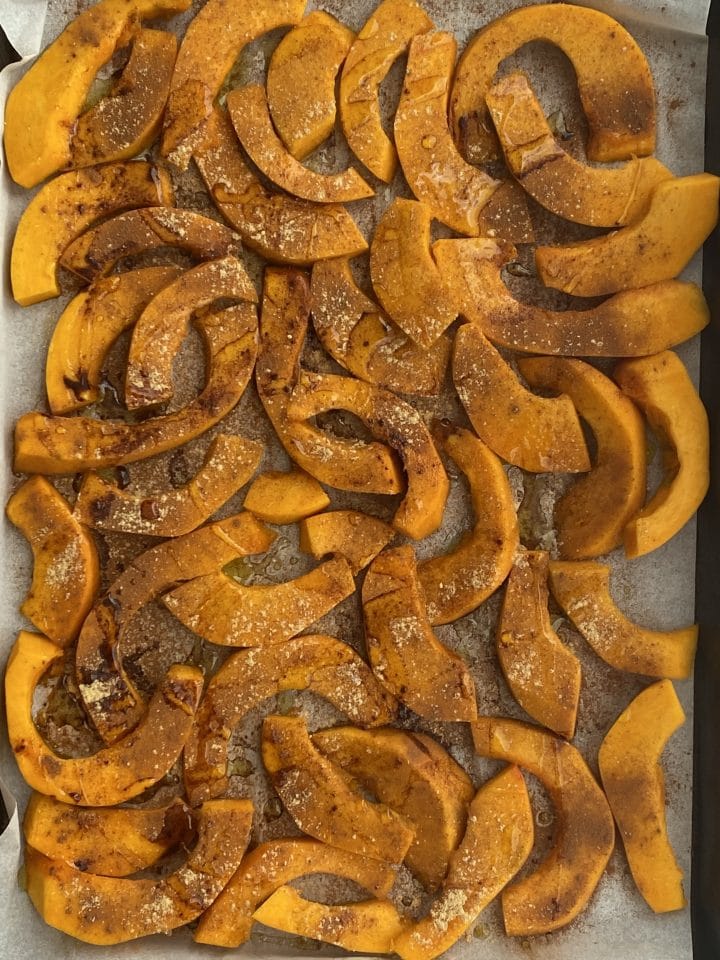 Roasted Pumpkin with Cinnamon-Ginger, Maple Syrup, and Brown Sugar ...