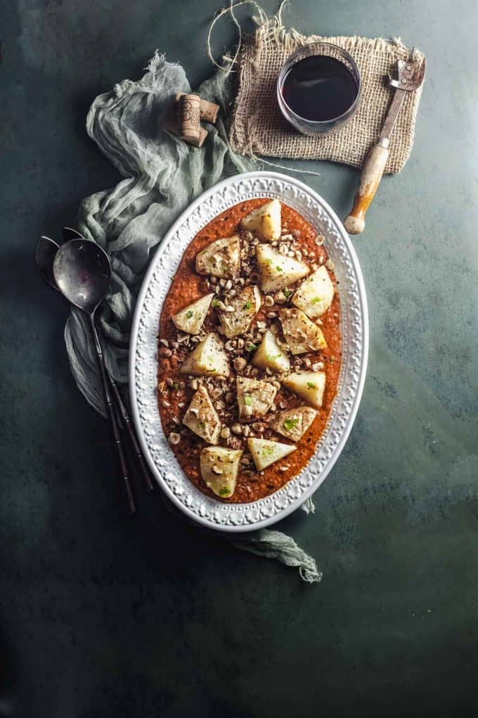 Roasted Celeriac with Romesco Sauce - May I Have That Recipe?