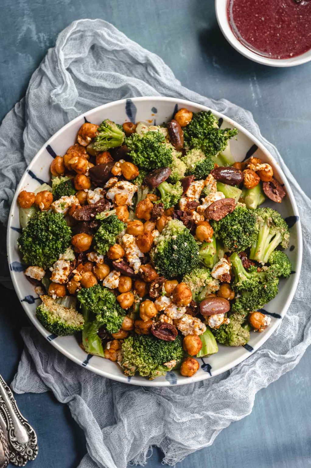 Broccoli Salad With Chickpeas and Feta Cheese - May I Have That Recipe?
