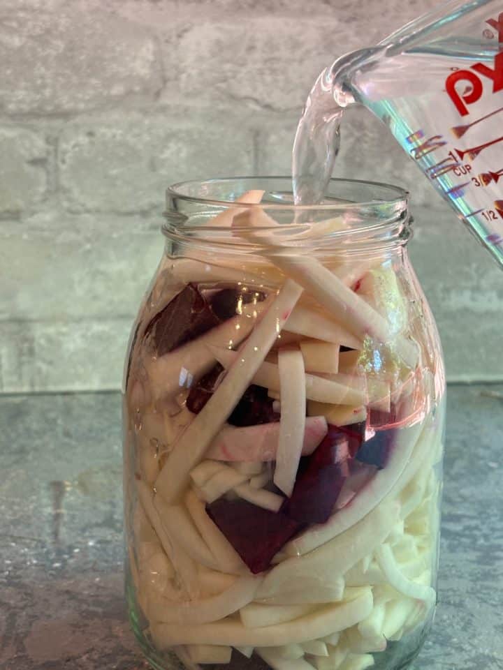 Pickled Turnips - Middle Eastern Pink Pickles - May I Have That Recipe?
