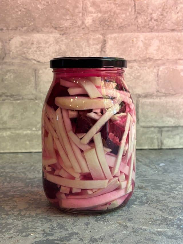Pickled Turnips - Middle Eastern Pink Pickles - May I Have That Recipe?