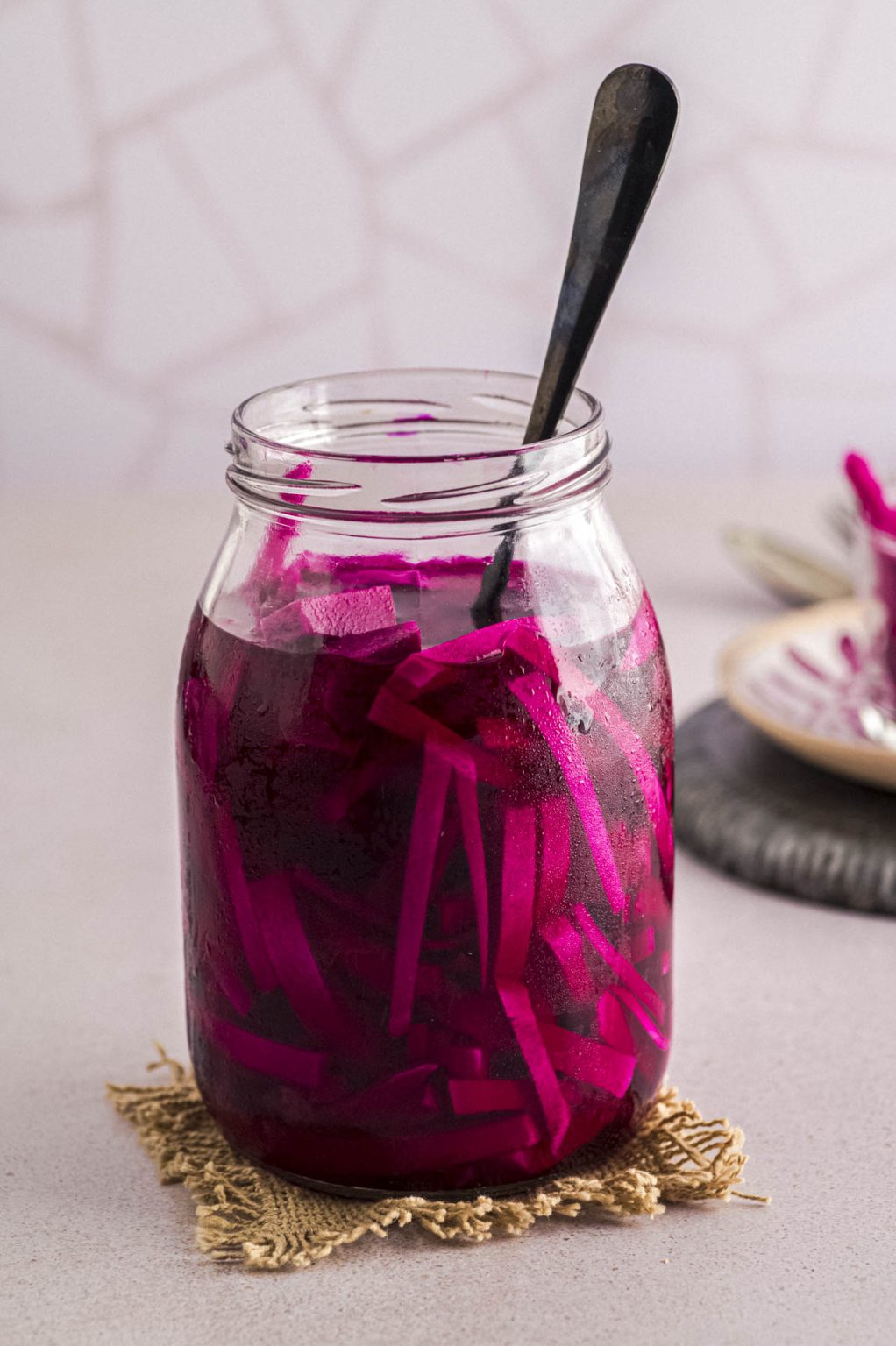 Pickled Turnips - Middle Eastern Pink Pickles - May I Have That Recipe?